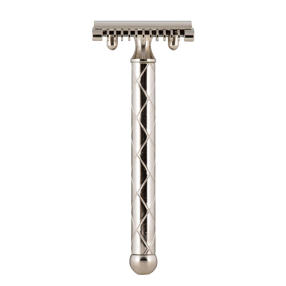 Fatip safety razor nickel retr√≤ original open comb | Barbieri Uniti srl